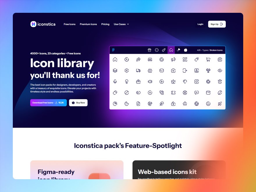 Best websites with icons | Web Design Inspiration
