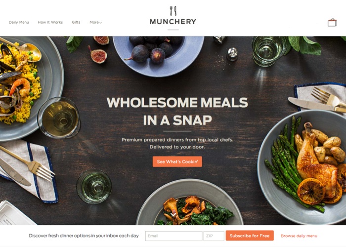 Munchery - Awwwards SOTD