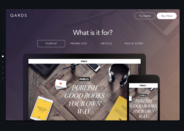 Qards - Awwwards SOTD