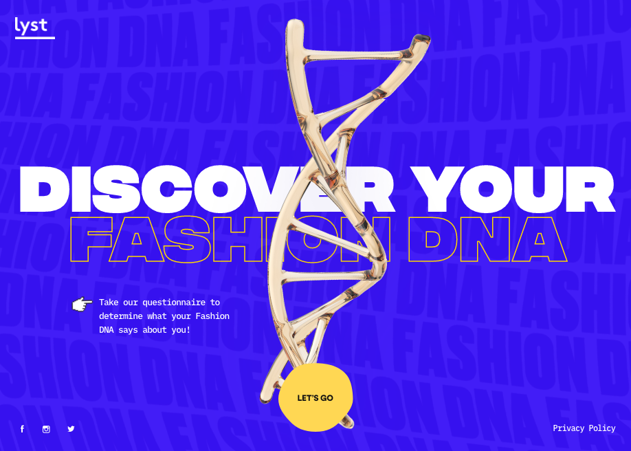Lyst Fashion DNA - Awwwards SOTD