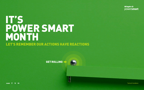BC Hydro – Power Smart Month - Awwwards SOTD