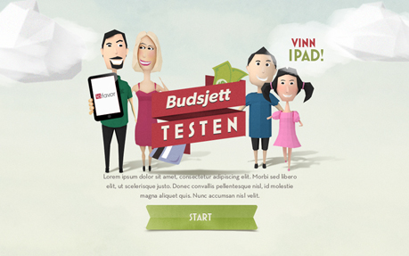 LOfavør Budsjettesten (budget test) - Awwwards SOTD